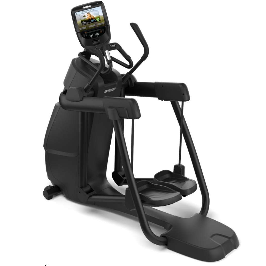 Schwarze Precor AMT® 885 Crosstrainer - mit P82 Konsole - Adaptive ...